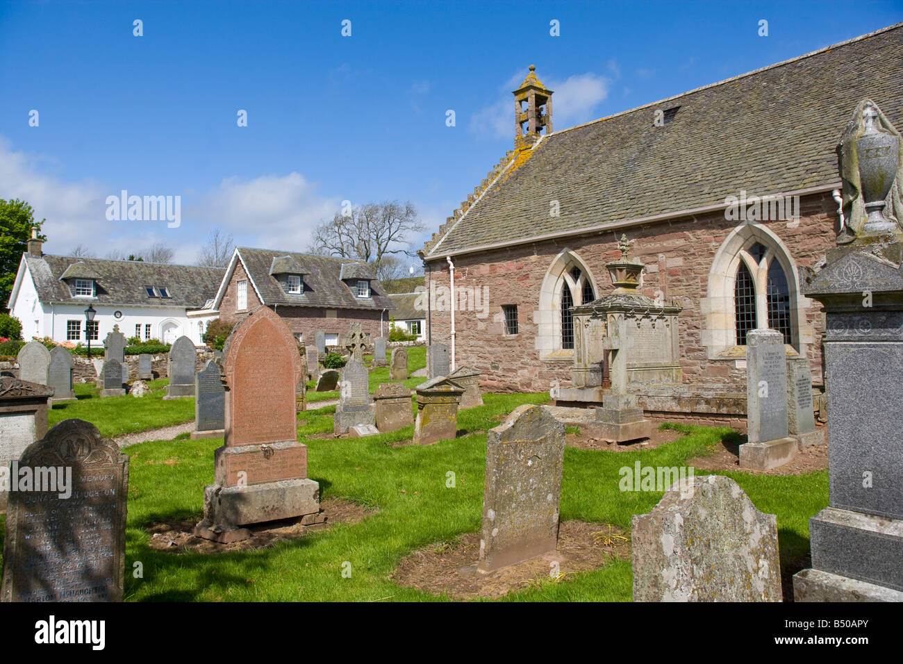 13th century St Beans church at Fowlis Wester, Scotland Stock Photo - Alamy