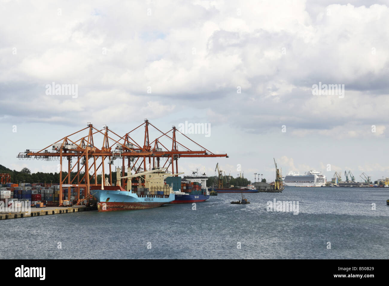 Cargo port Gdynia, Poland Stock Photo - Alamy