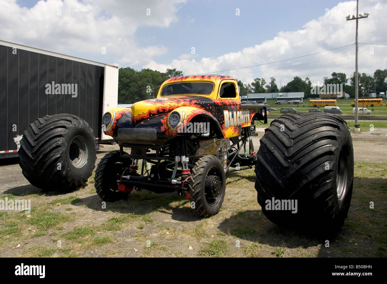 MONSTER TRUCK Black Smith prior to the Monster Truck Challenge at the ...