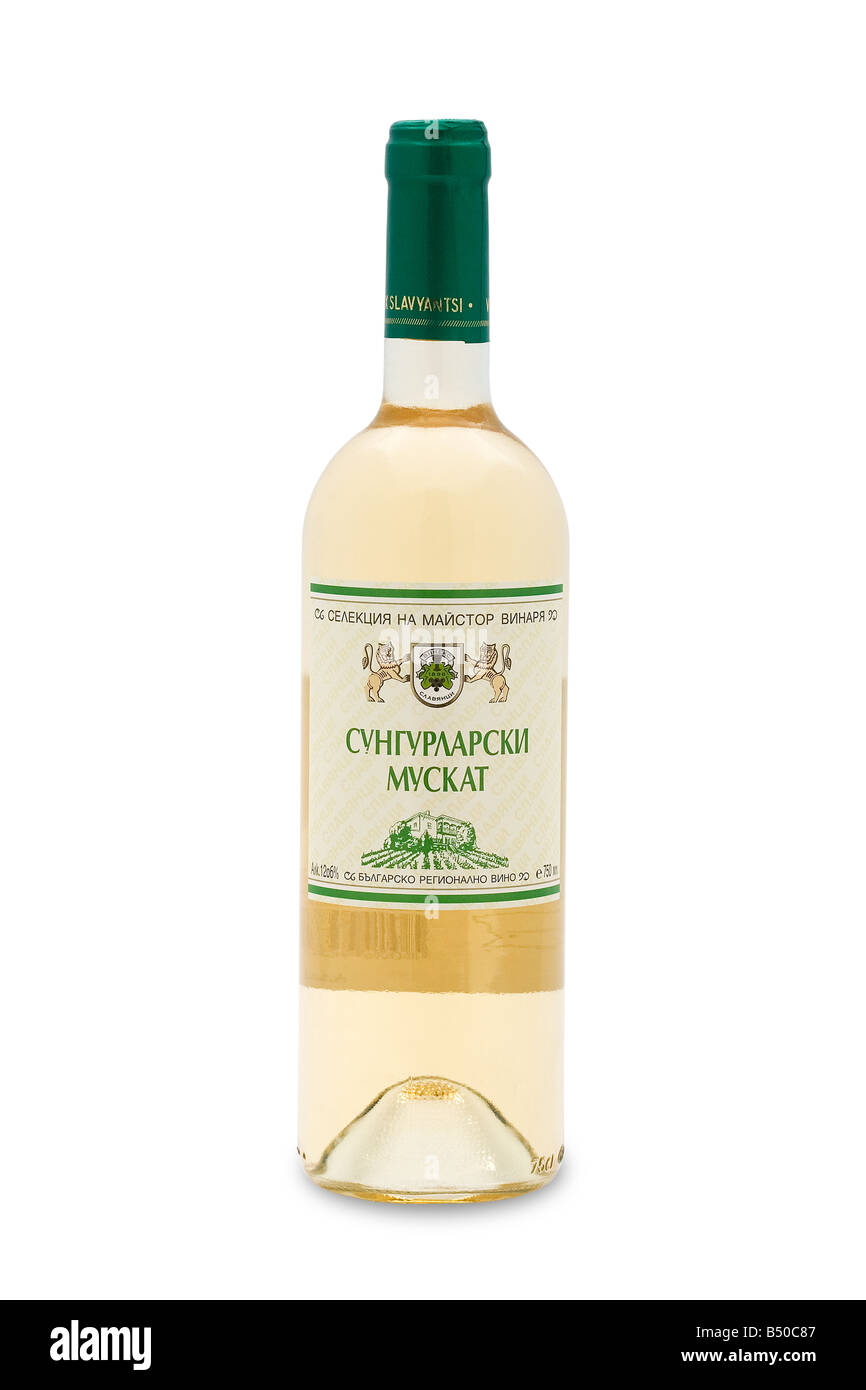 singurlarski musket white wine bulgarian Stock Photo - Alamy