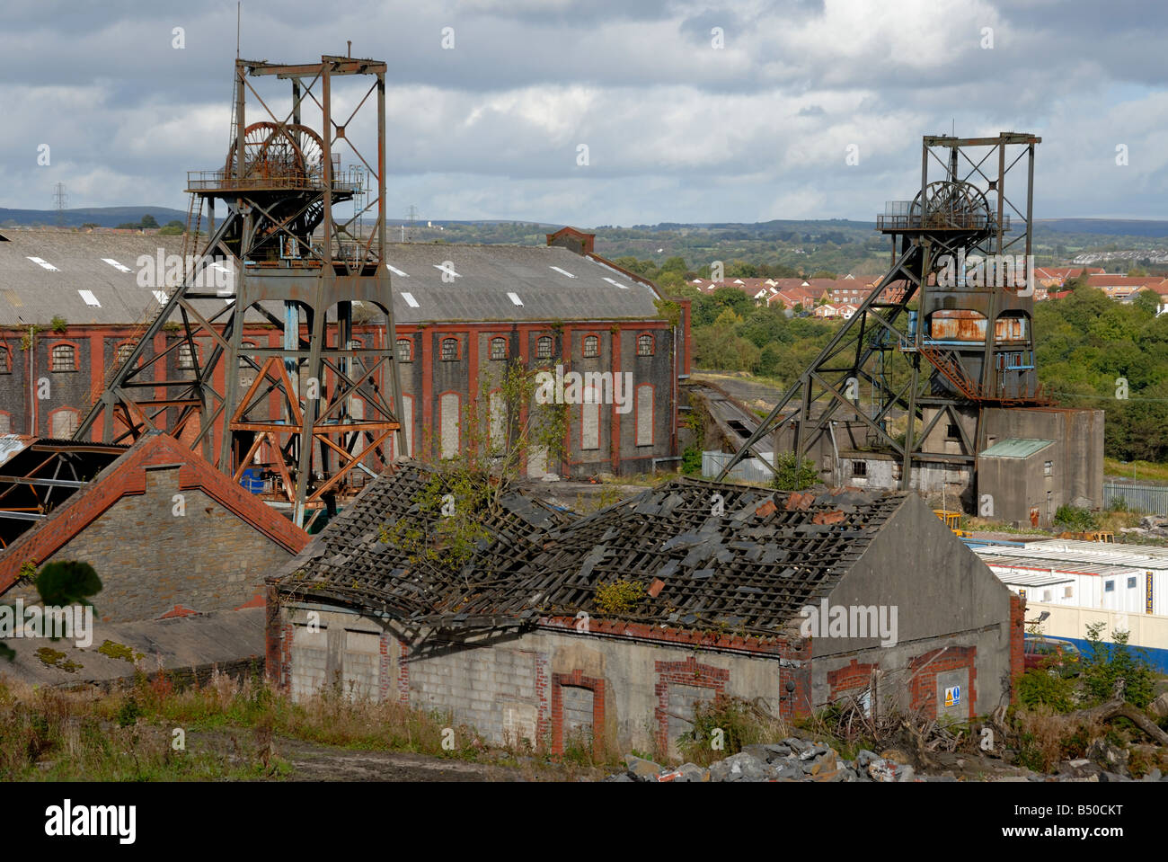 Penallta Colliery near Hengoed and Ystrad Mynach Stock Photo - Alamy