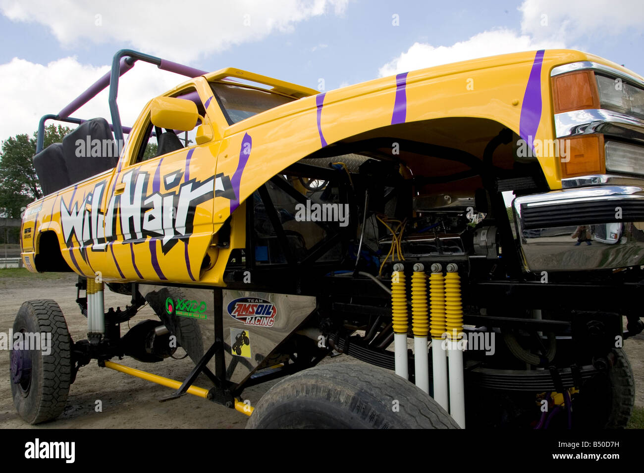MONSTER TRUCK Wild Hair prior to the Monster Truck Challenge at the ...