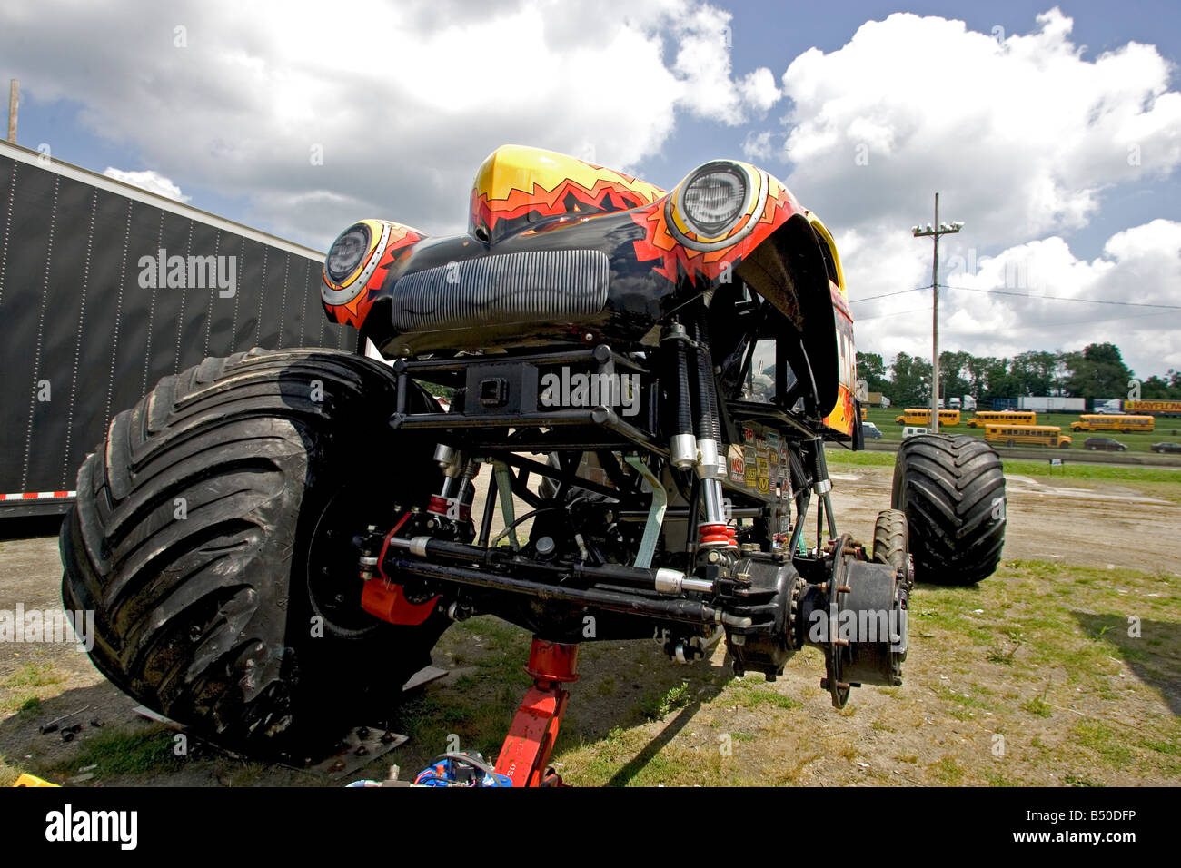 MONSTER TRUCK Black Smith prior to the Monster Truck Challenge at the ...