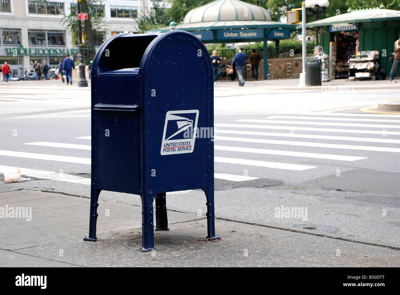 US postal service box, New York Stock Photo - Alamy