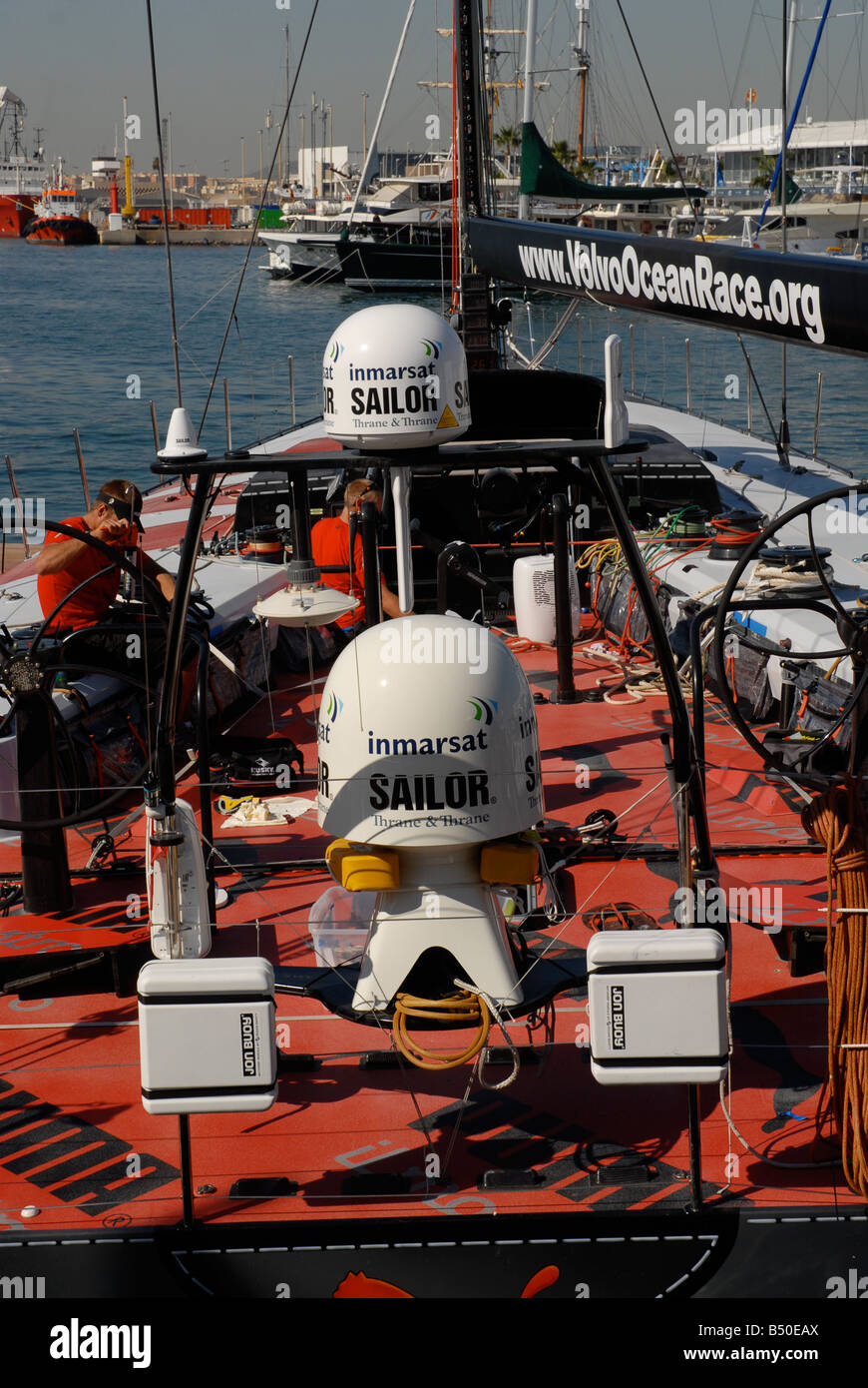 Puma VO70 class yacht in port prior to start of Volvo Ocean Race 2008 ...