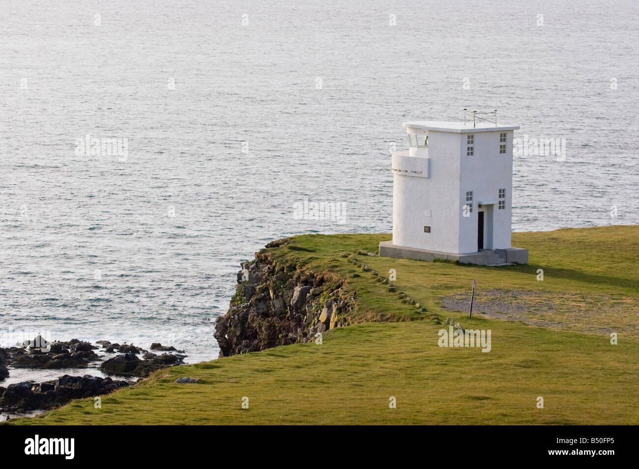 Lighthouse at the westernmost point of Europe, Bjargtangar, Iceland Stock Photo - Alamy