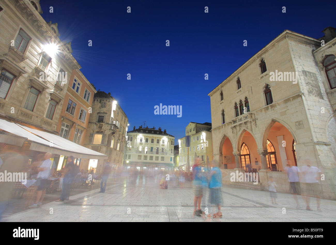 Split city square, Croatia Stock Photo - Alamy