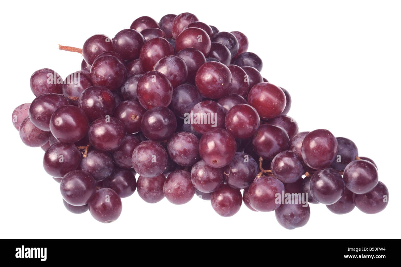 BUNCH OF RED GRAPES CUT OUT Stock Photo - Alamy
