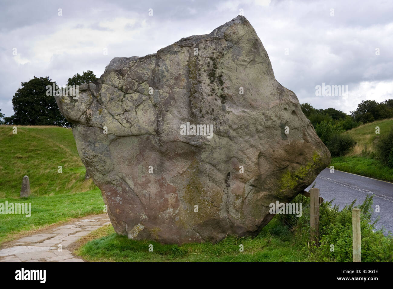 Avebury Neolithic stone circle, a henge. The North West Quarter, the ...