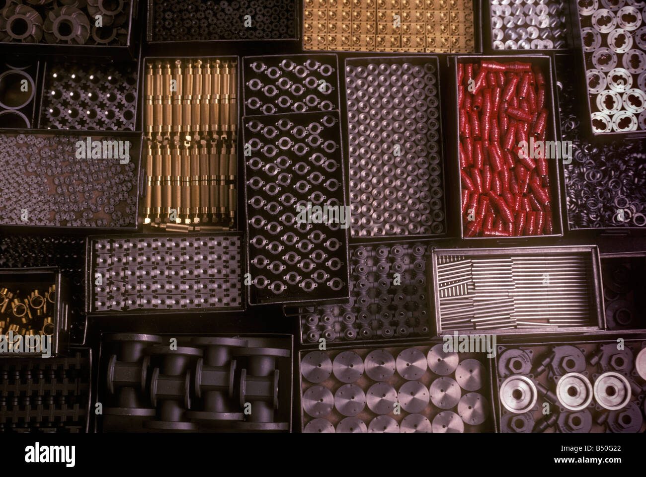 metal products in tray Stock Photo - Alamy