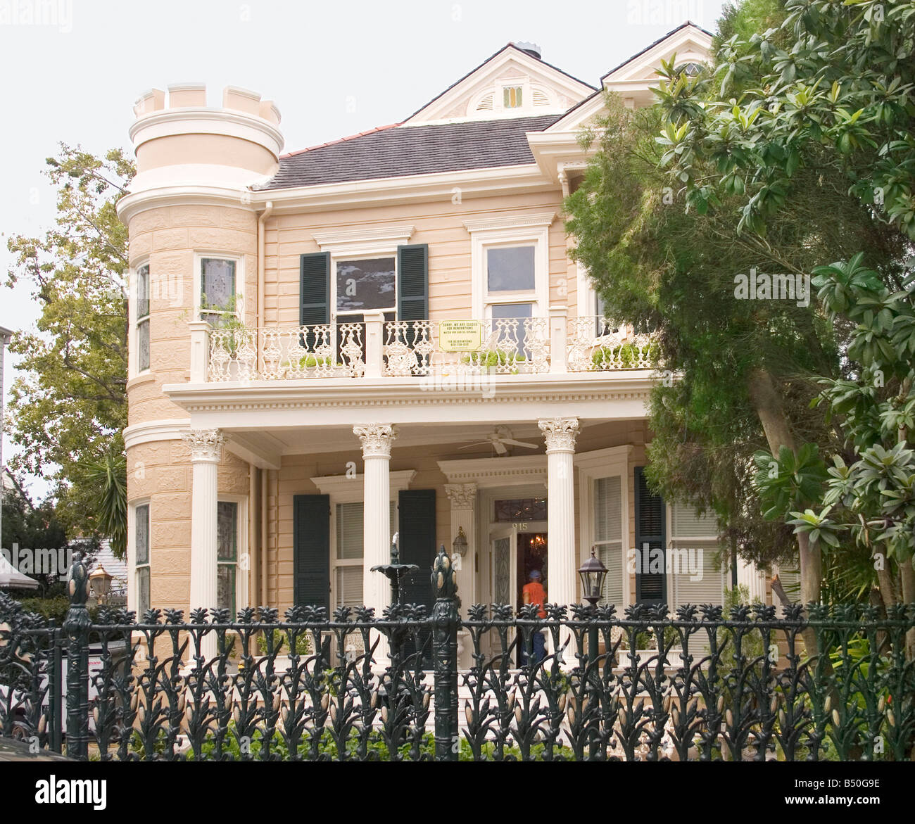The Cornstalk Fence Hotel in the New Orleans French Quarter Stock Photo ...