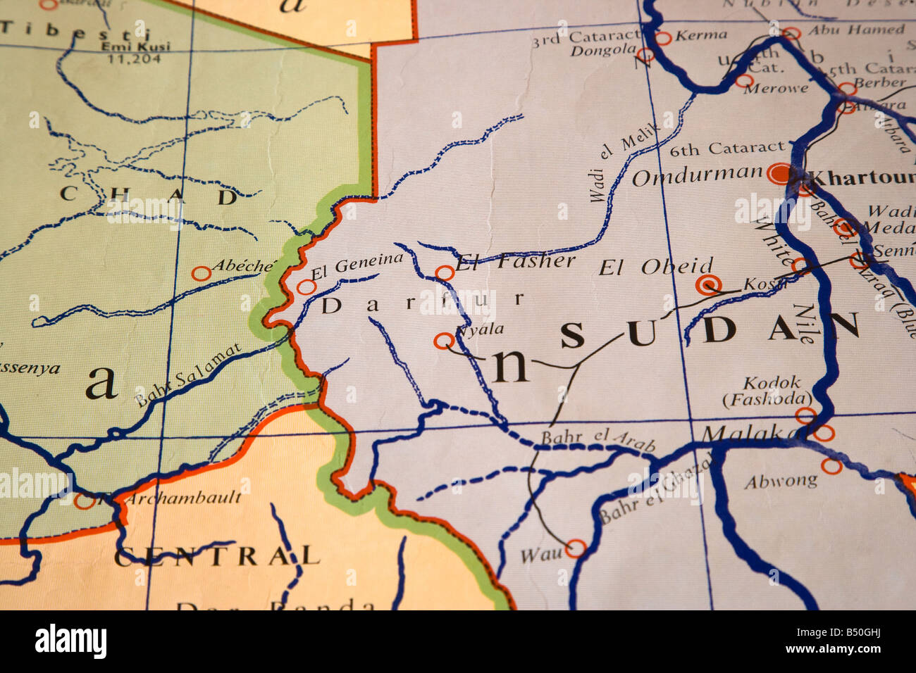 Sudan Map High Resolution Stock Photography and Images - Alamy