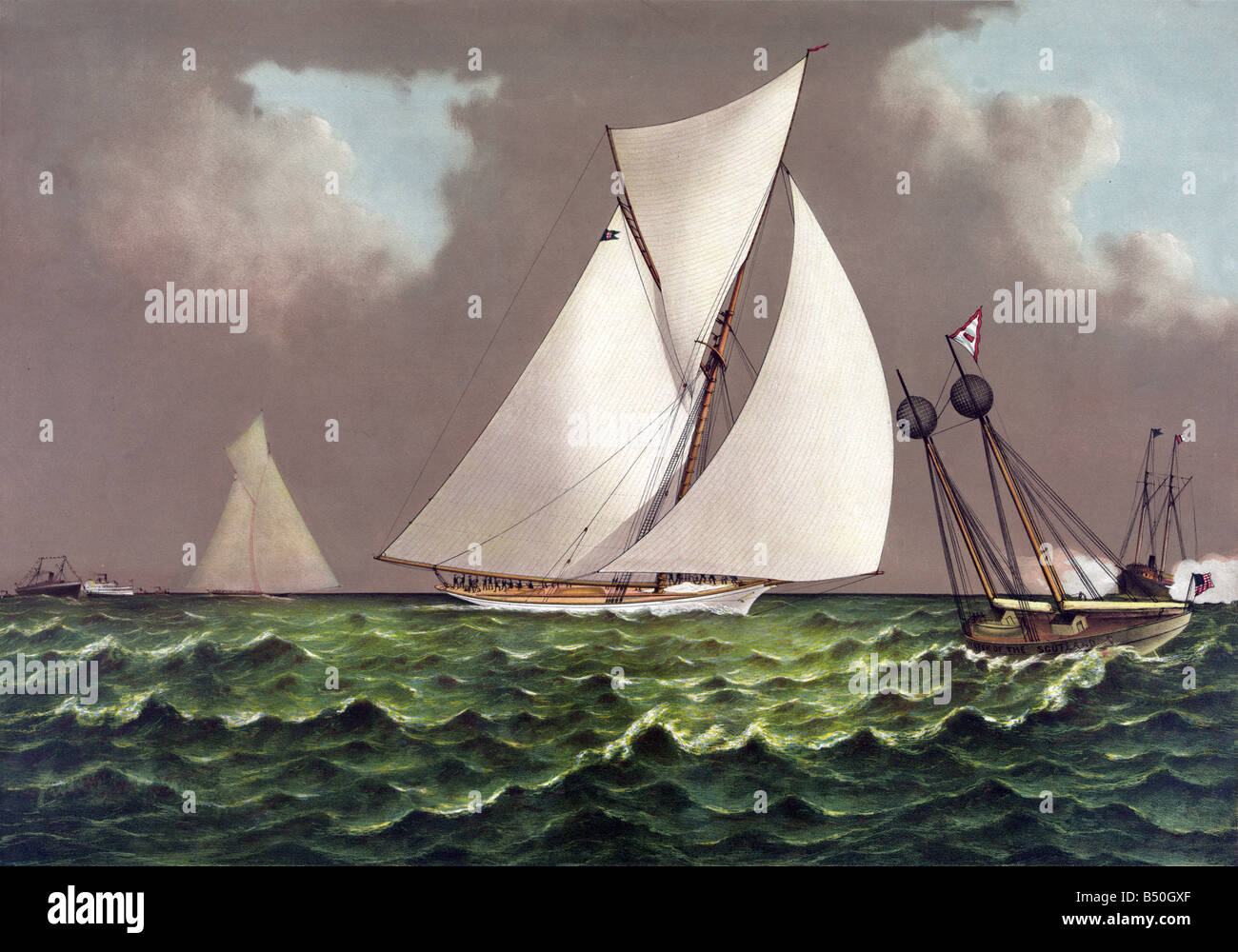 America's Cup 1888 Stock Photo - Alamy