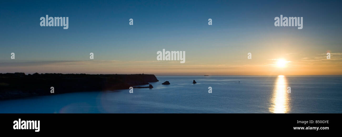 Sunrise on summer morning at Berry Head Brixham Devon England UK Stock ...
