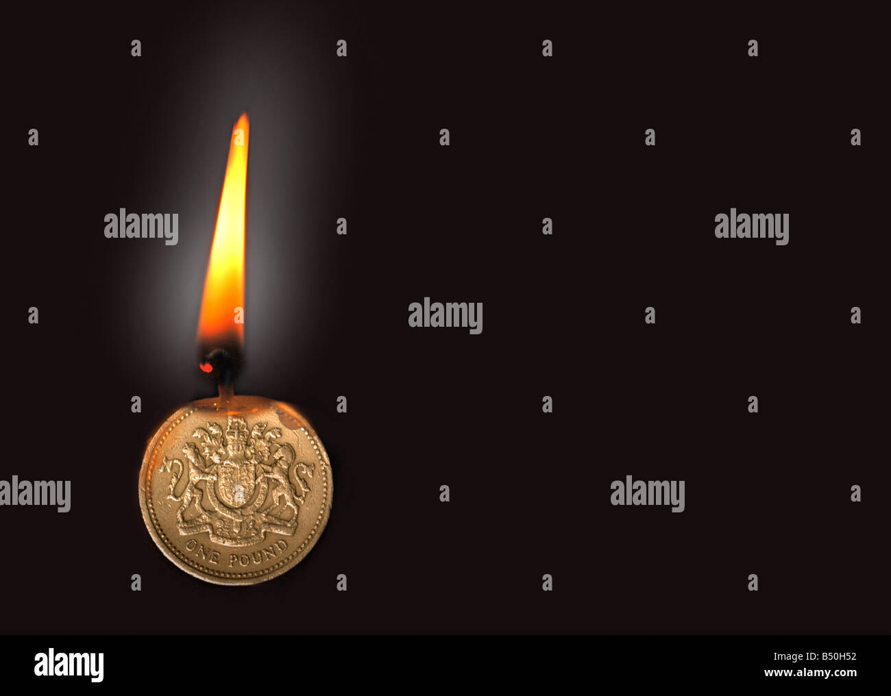 Burning coin hi-res stock photography and images - Alamy