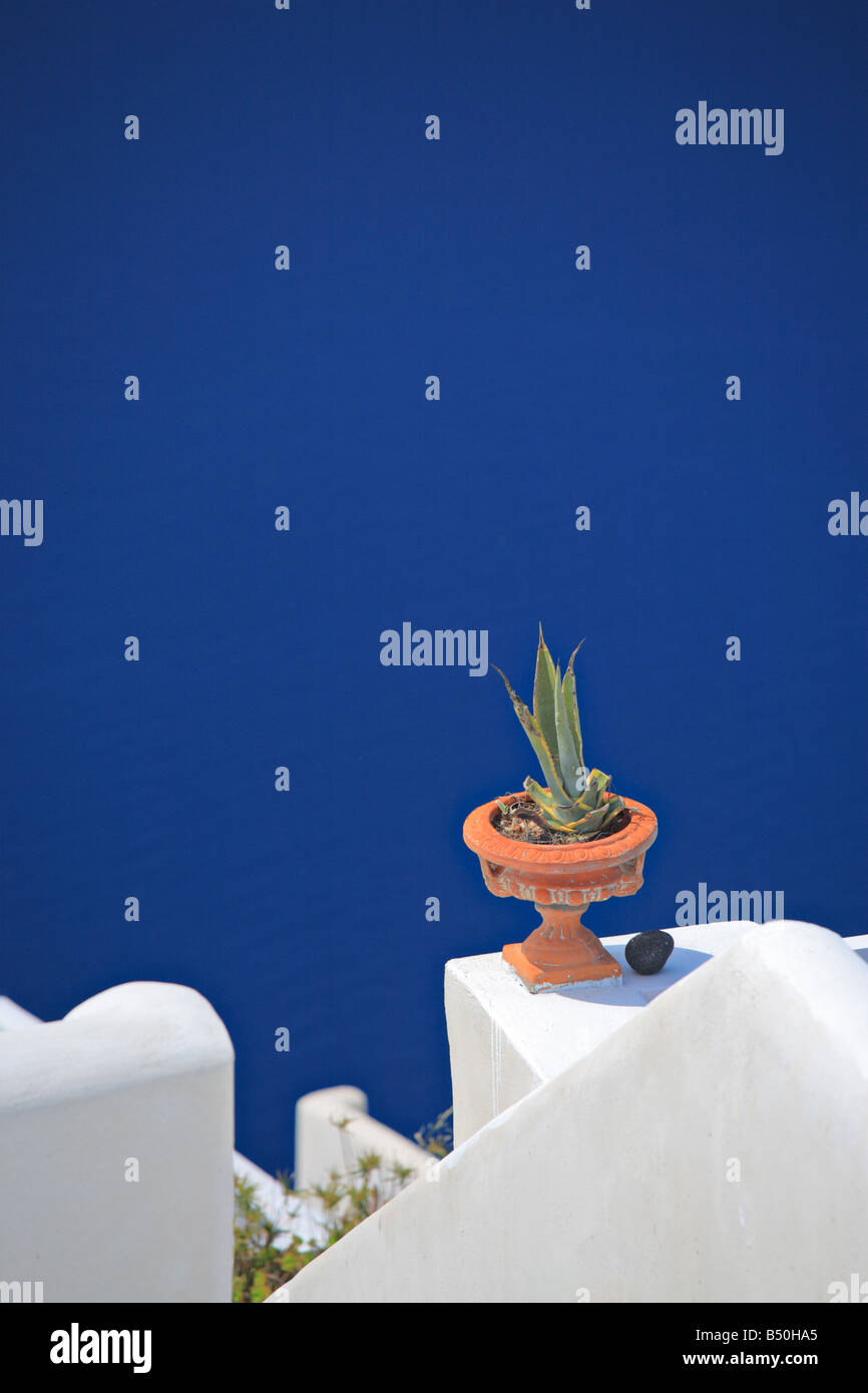 Plant pot on greek hi-res stock photography and images - Alamy