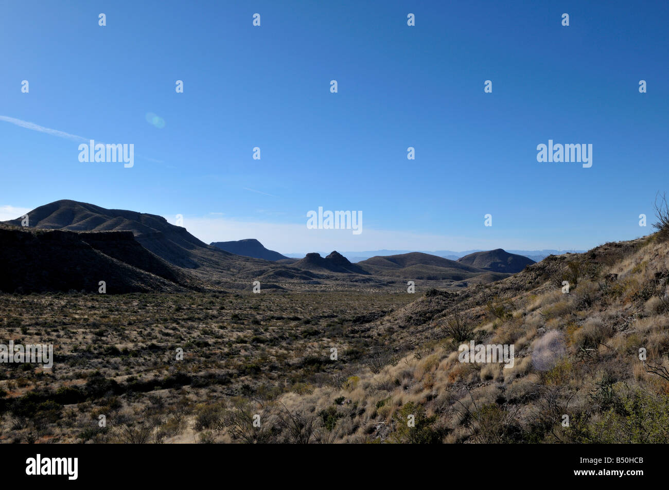 Desert landscape. Big Bend National Park, Texas, USA Stock Photo - Alamy