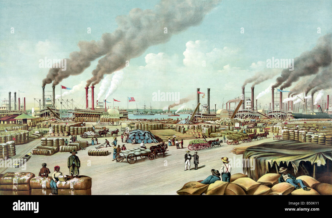 Port of new orleans 19th century hi-res stock photography and images ...
