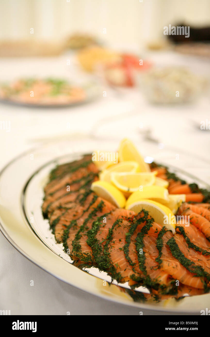 Salmon buffet hi-res stock photography and images - Alamy