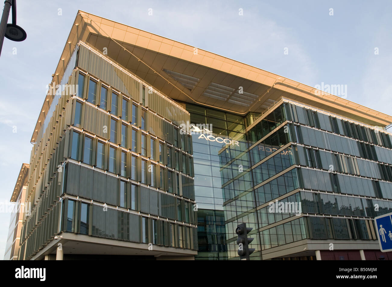 The Accor Company building in the new area district of "ZAC rive gauche ...