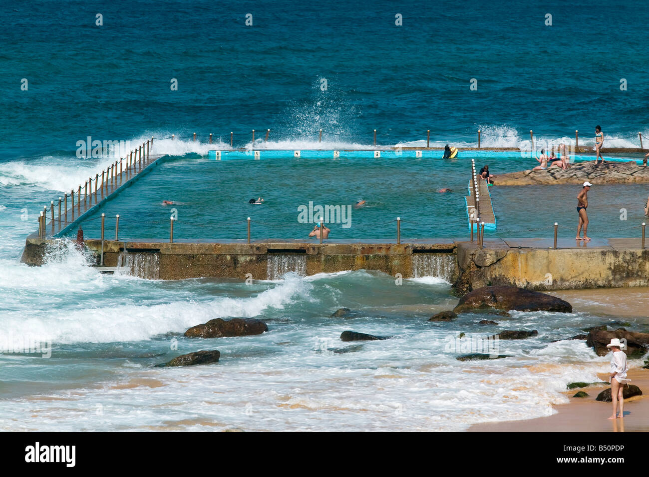 SWIMMING POOL AT CURCUL BEACH NEW SOUTH WALES AUSTRALIA Stock Photo - Alamy