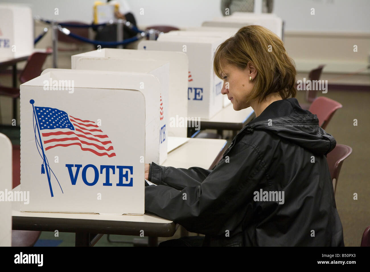 Voting in 2008 Presidential Election Stock Photo - Alamy