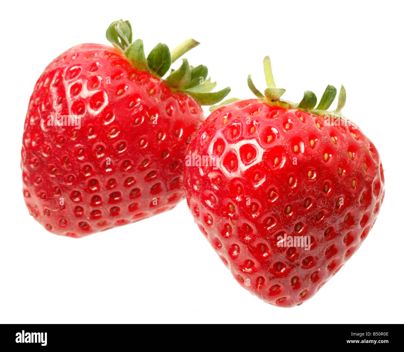 TWO STRAWBERRIES CUT OUT Stock Photo - Alamy