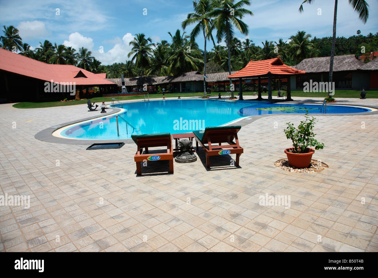 A swimming pool in a tourist resort in Kerala, India Stock Photo - Alamy