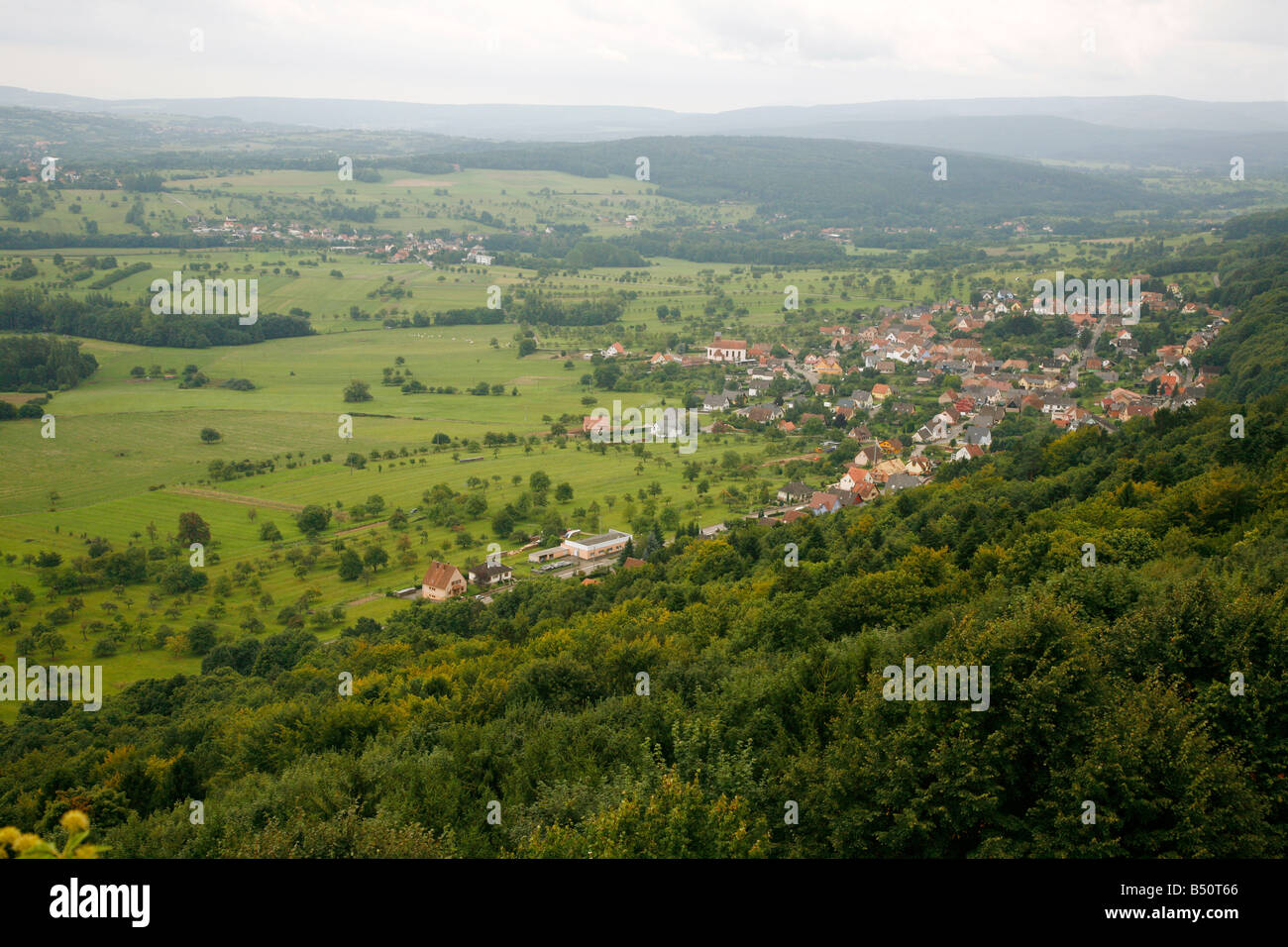 Sep 2008 - View over the Valley from Haut Barr Castle Saverne Alsace ...