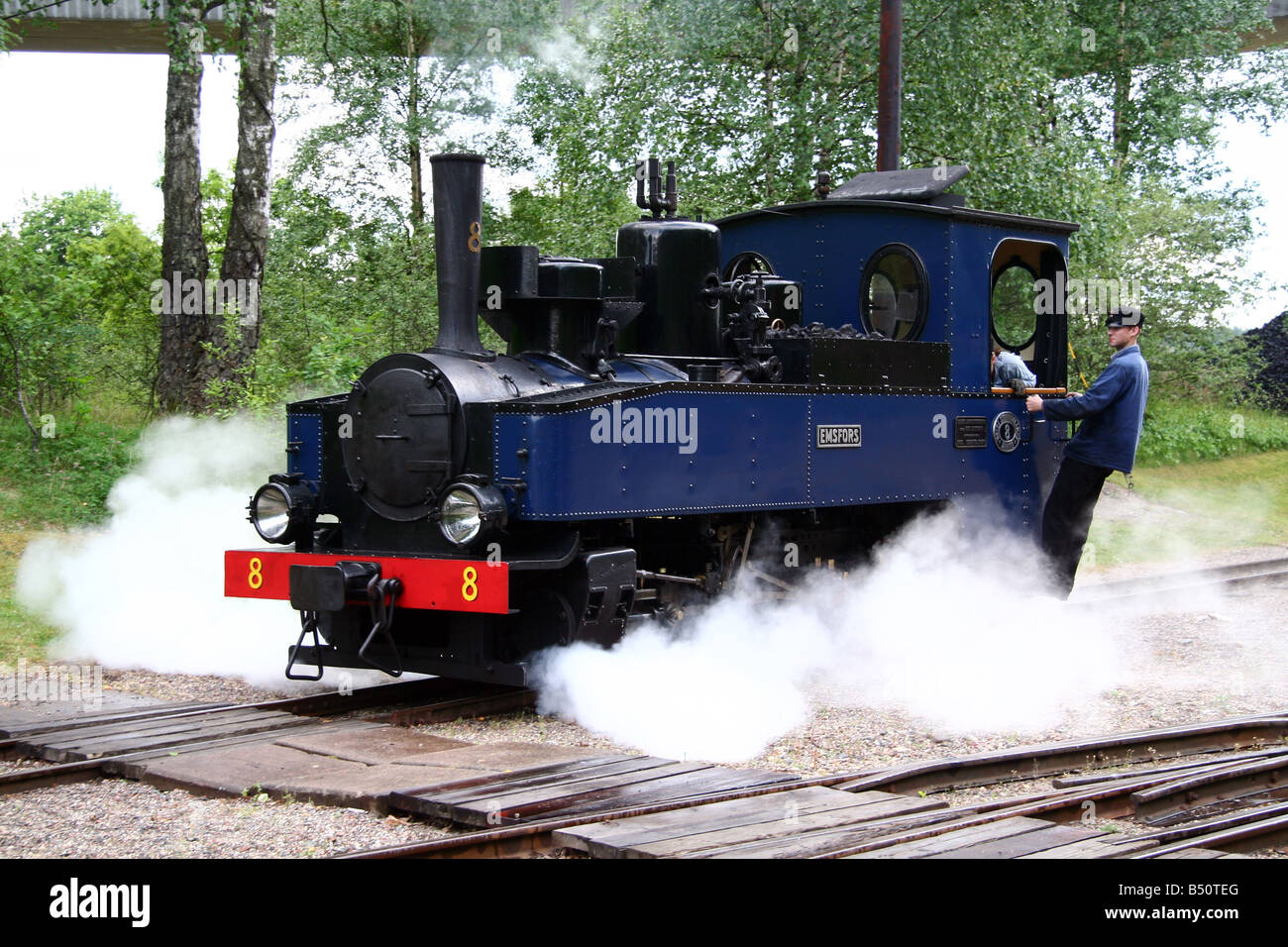 Steam Train Close Stock Photo - Alamy