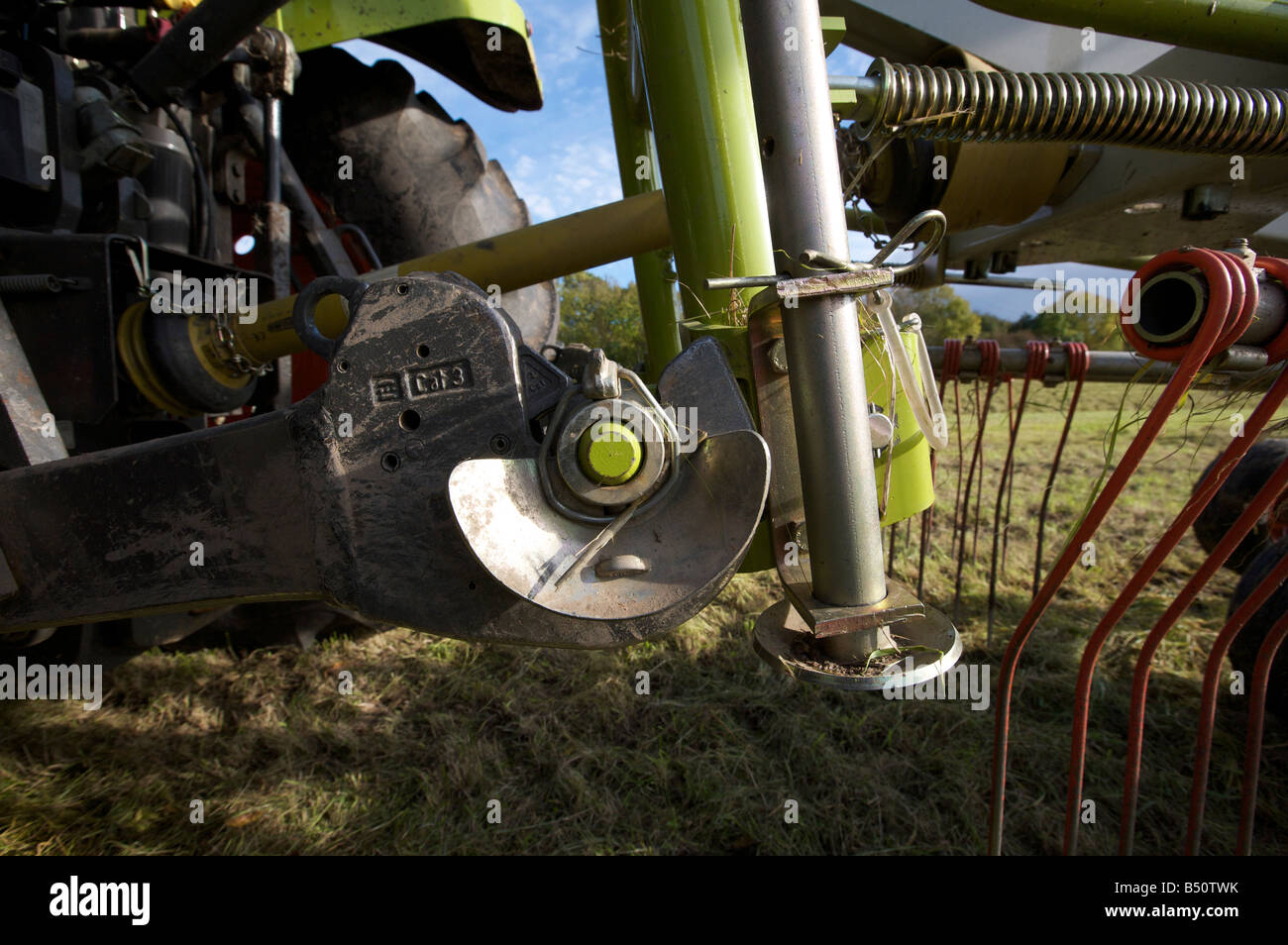 Three point linkage on rear Claas Ares 697 ATZ Tractor Stock Photo - Alamy