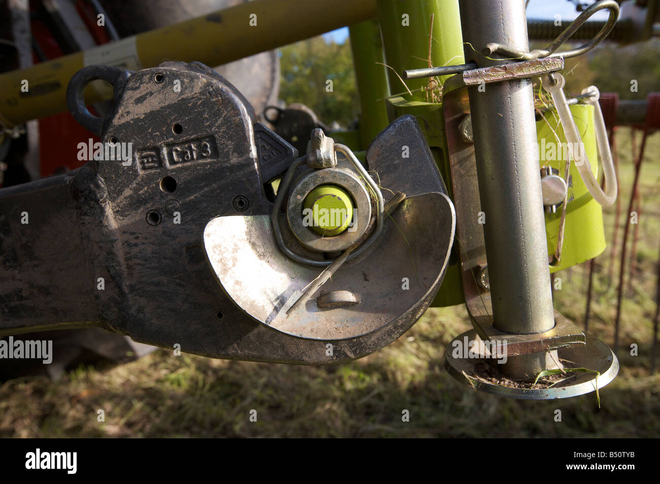 Three point linkage on rear Claas Ares 697 ATZ Tractor Stock Photo - Alamy
