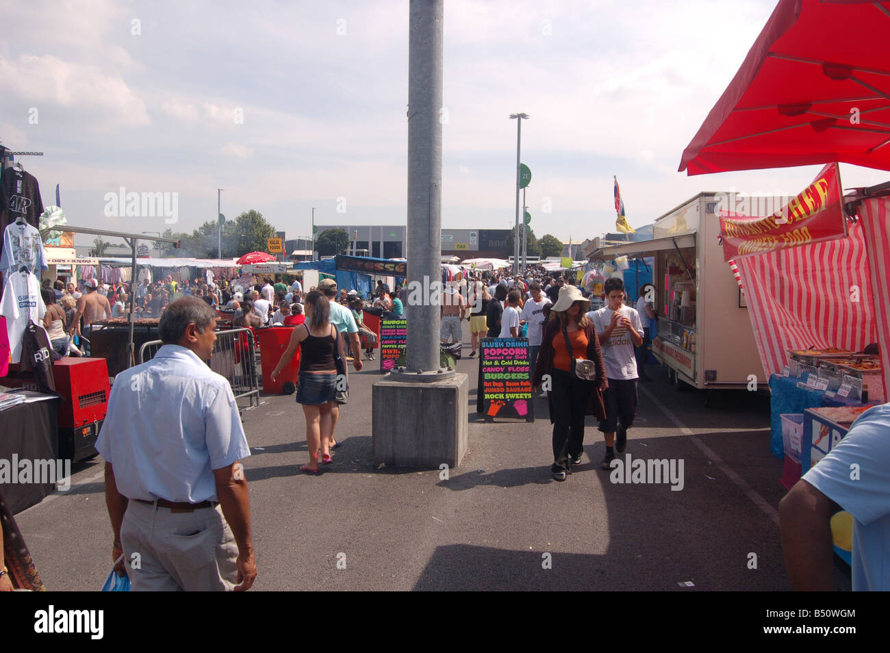 Shoppers wembley market wembley london hi-res stock photography and ...