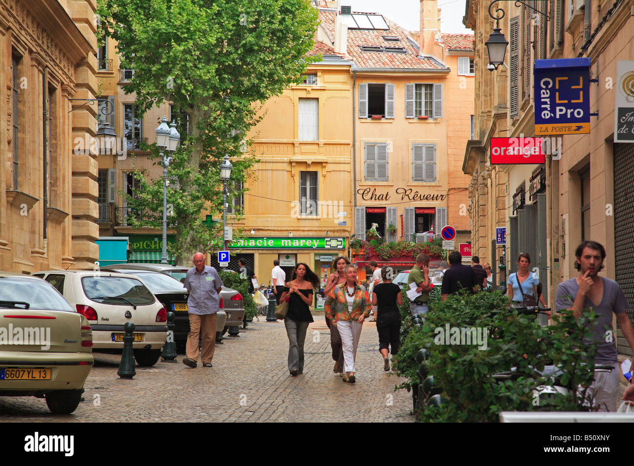 Street scene in Aix en Provence, France Stock Photo - Alamy