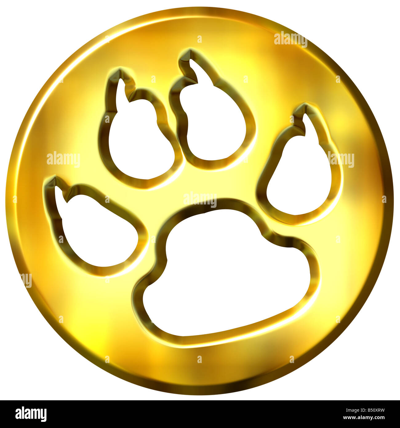 Golden 3d dog icon hi-res stock photography and images - Alamy
