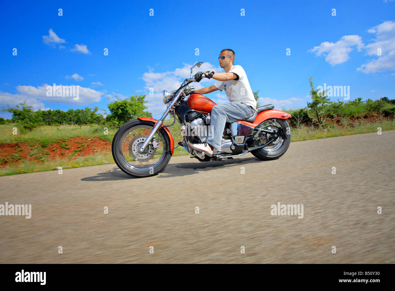 Man Riding A Chopper Stock Photos & Man Riding A Chopper Stock Images ...