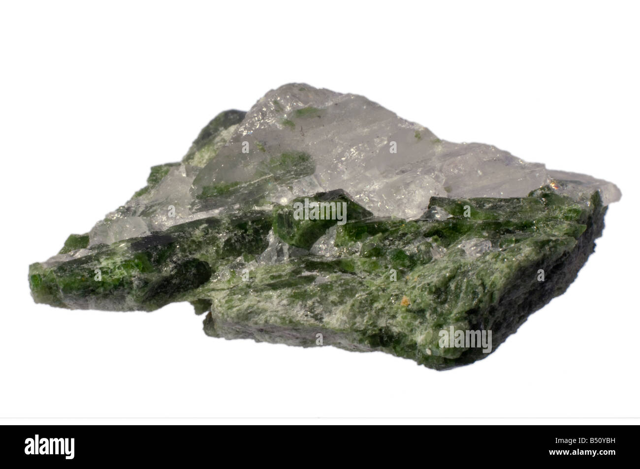 Diopside mineral sample Cut Out Stock Images & Pictures - Alamy