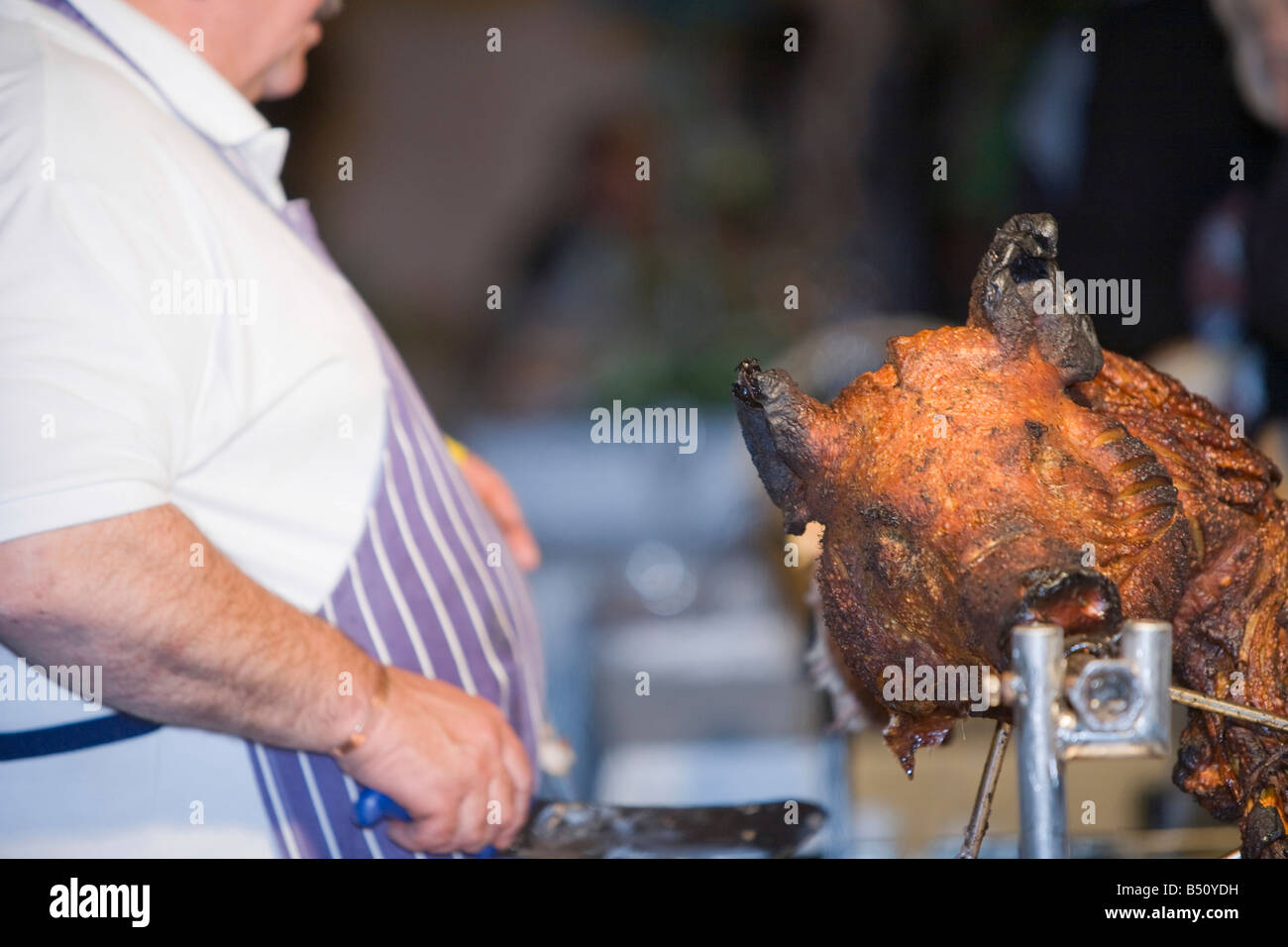 A Hog Roast Stock Photo - Alamy