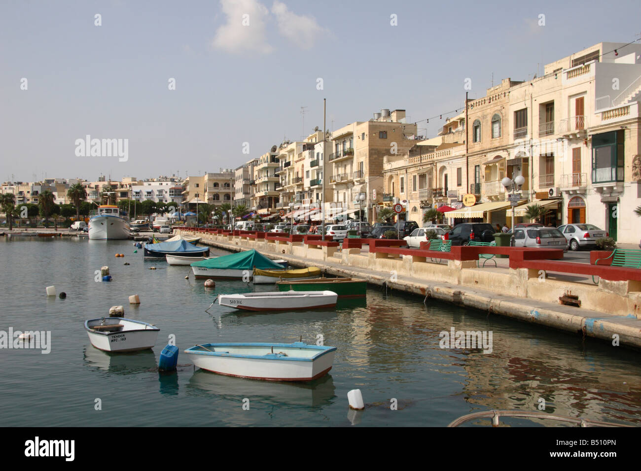 Marsaskala waterfront, Marina Street, Malta Stock Photo - Alamy