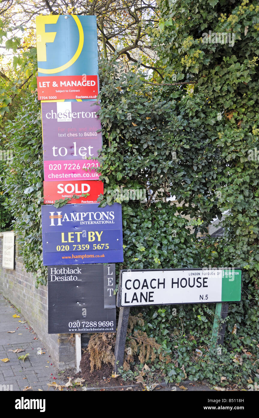 Estate Agent Signs Uk High Resolution Stock Photography and Images - Alamy
