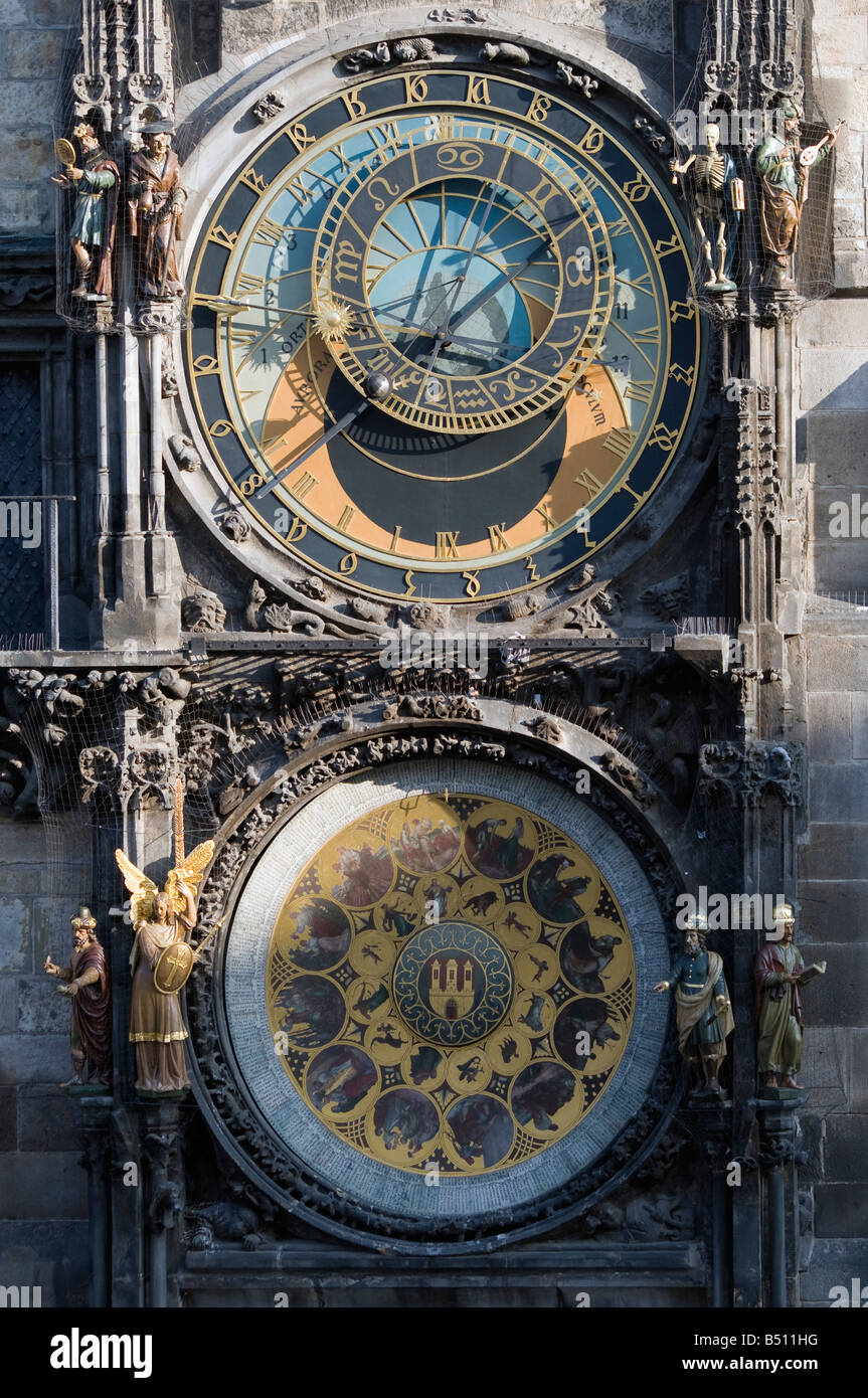 Town Hall Clock and Calendar Stock Photo - Alamy