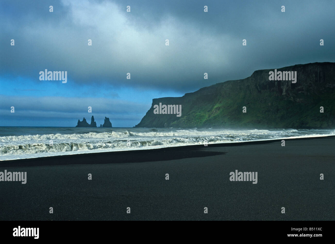 Reynisdrangar rock formations, Vik, Iceland Stock Photo - Alamy