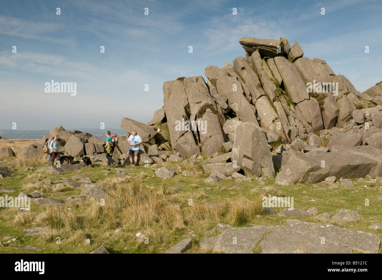 Carn Menyn Carn Meini rocky dolerite outcrop Pembrokeshire south west ...