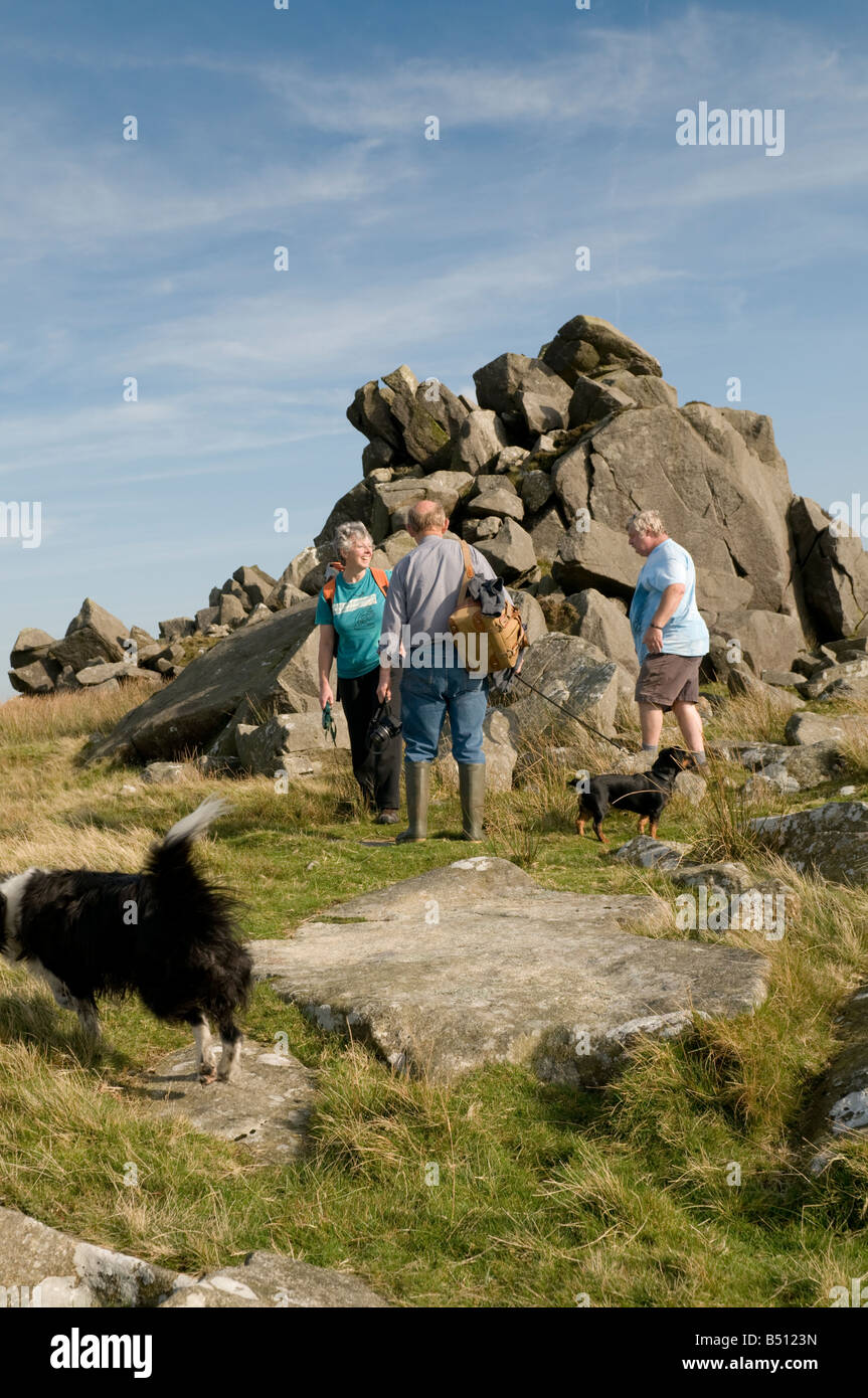 Carn Menyn Carn Meini rocky dolerite outcrop Pembrokeshire south west ...