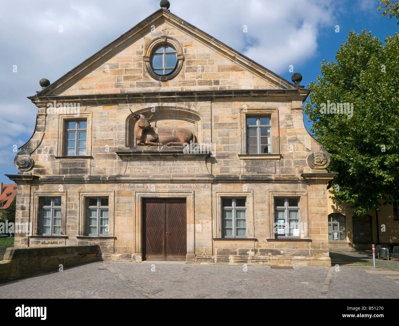 ancient old slaughterhouse from 1742 in Bamberg Unesco 1993 Bavaria ...
