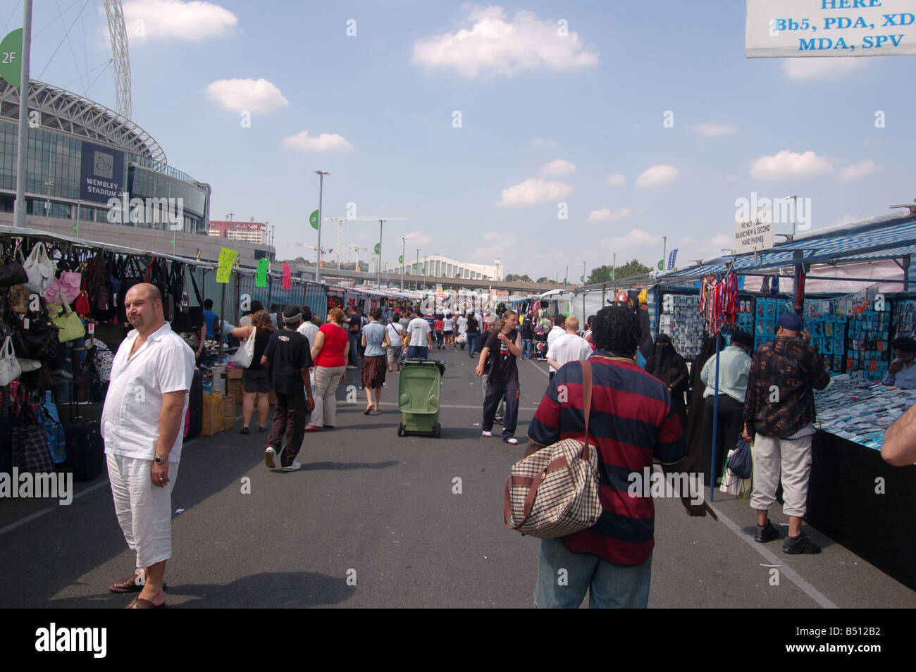 Shoppers at Wembley Market, Wembley, London, England, Uk Stock Photo ...