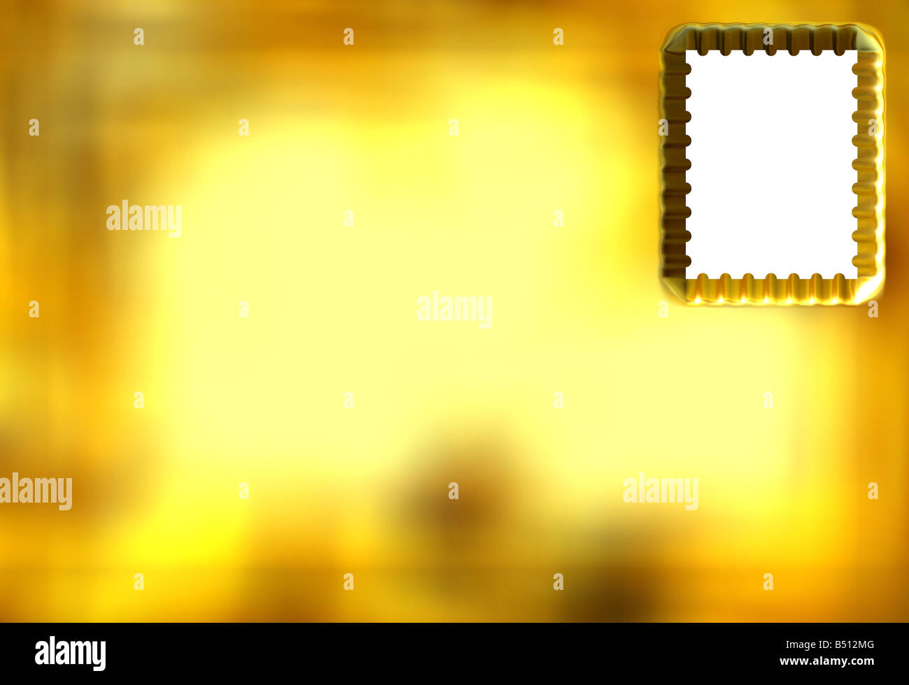 3d golden postcard Stock Photo - Alamy