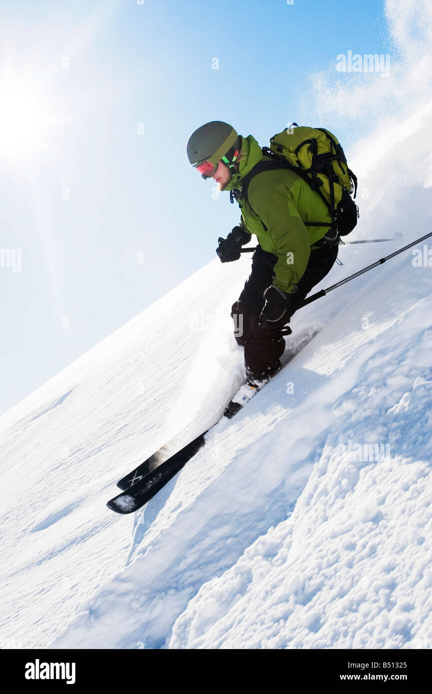 Skiing Action Snow Stock Photos & Skiing Action Snow Stock Images - Alamy