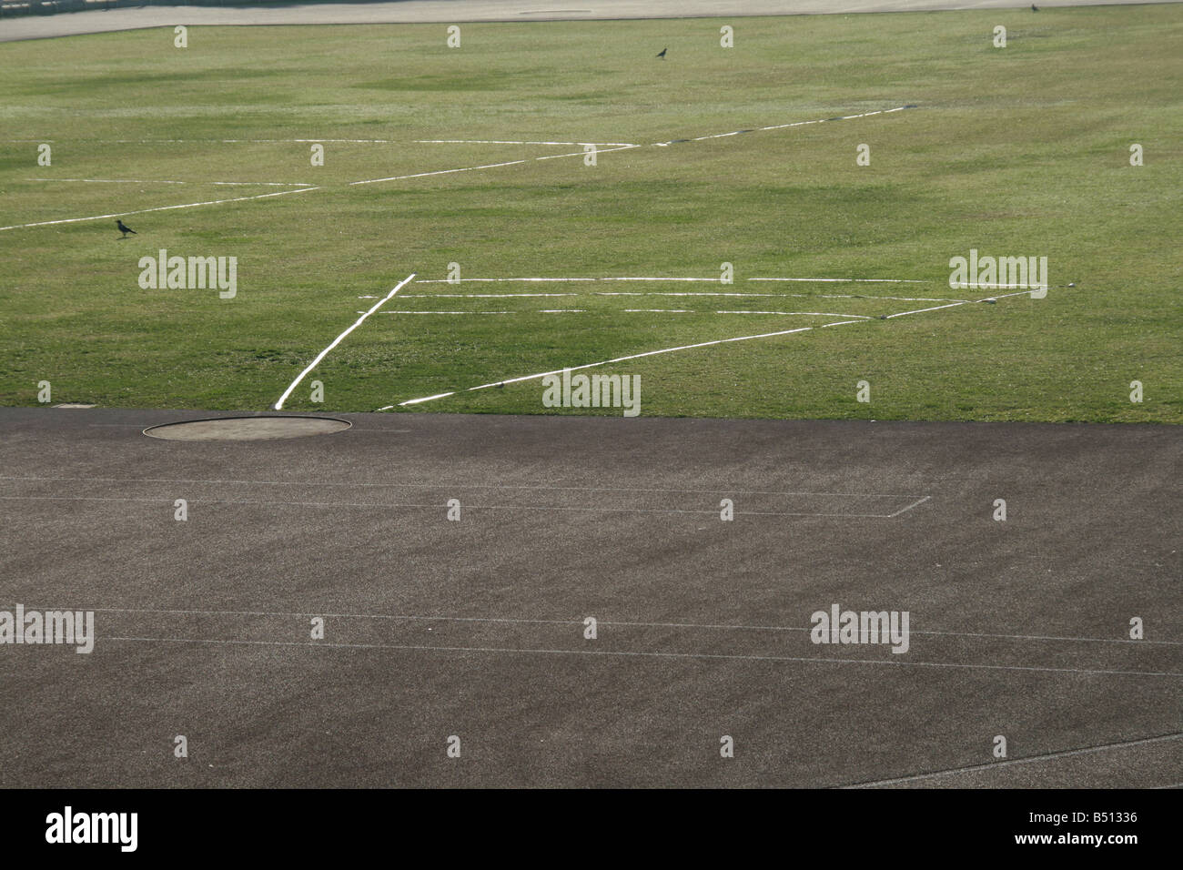 shot put area at athletics meeting ground arena Stock Photo - Alamy