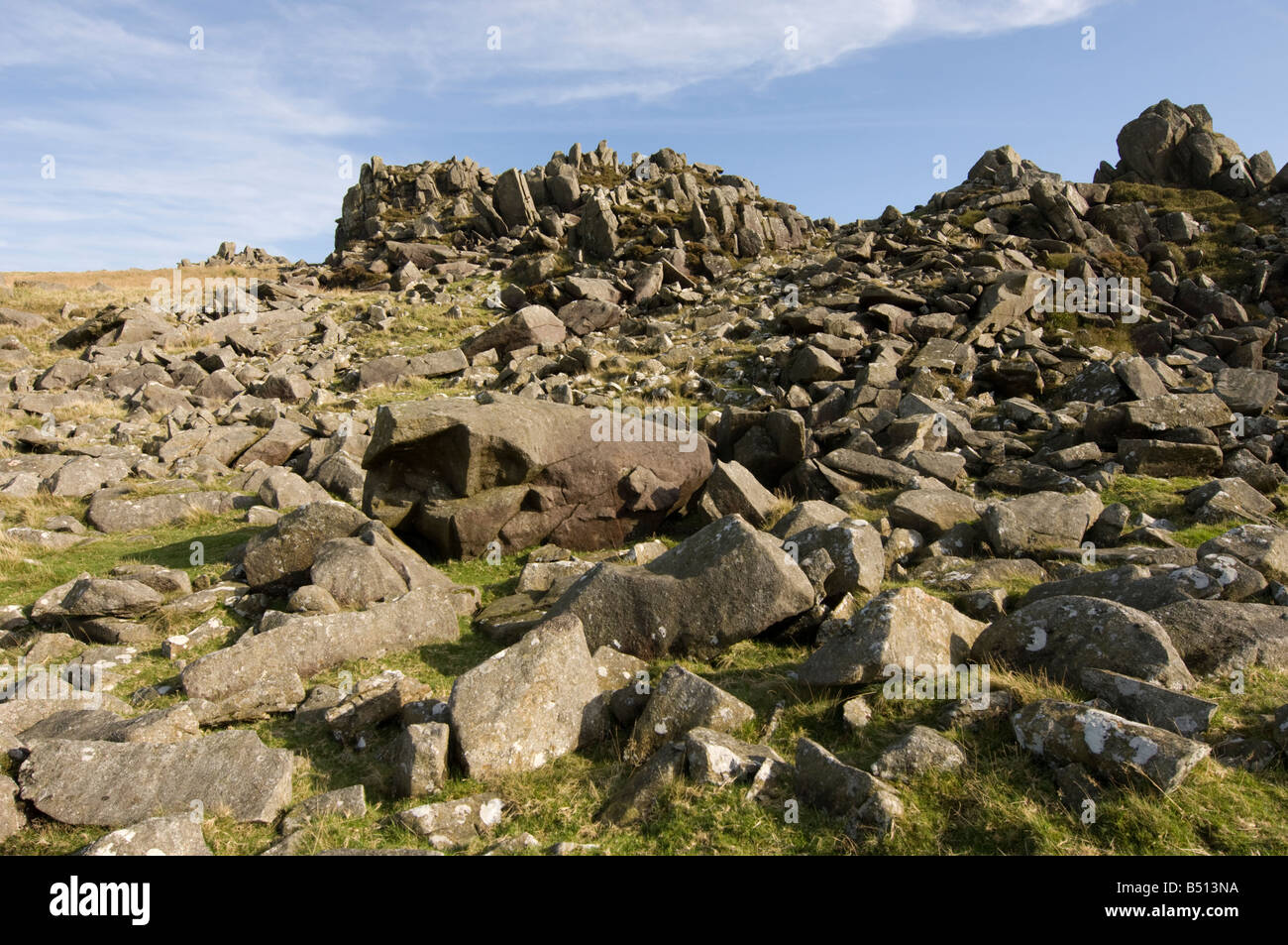 Carn Menyn Carn Meini rocky dolerite outcrop Pembrokeshire south west ...